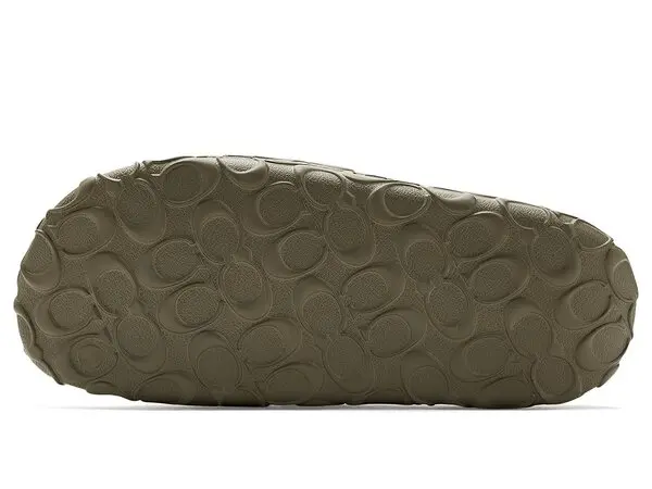 COACH Embossed Monogram Slides - Green