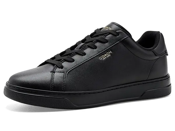 COACH High Line Leather Sneakers - Black