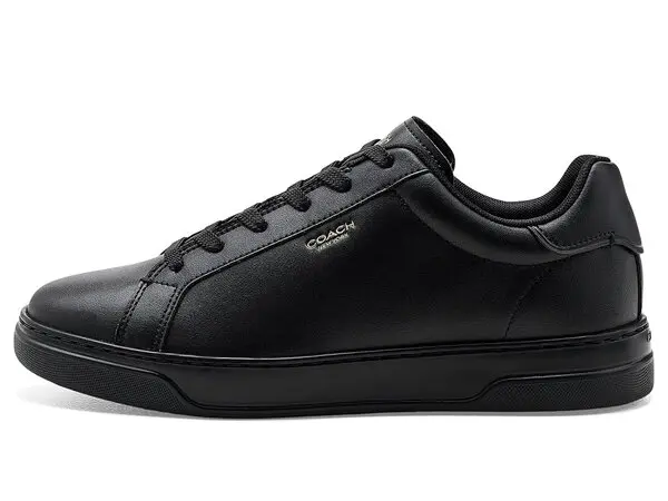 COACH High Line Leather Sneakers - Black