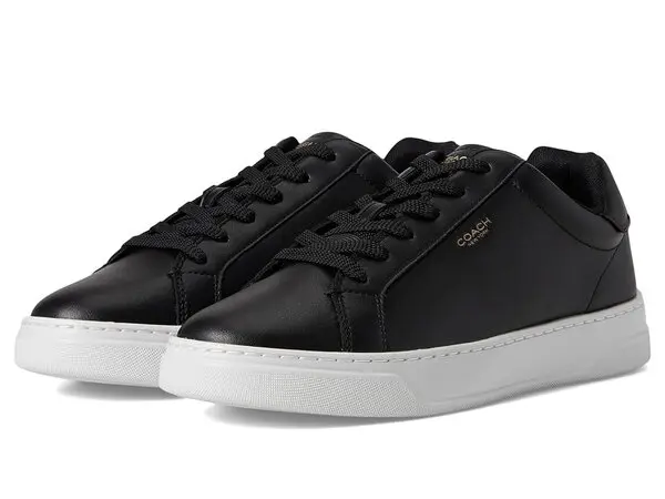 COACH High Line Leather Sneakers - Black