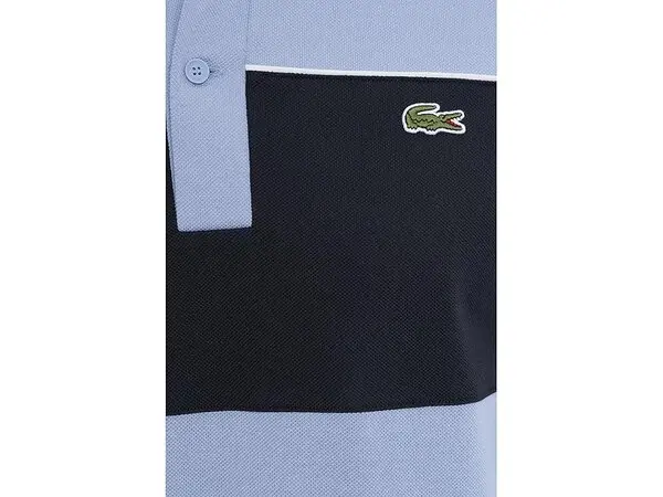 Lacoste Regular Fit Colour-block Pique Polo Shirt Clothing Aphylla/blackbird - Purple