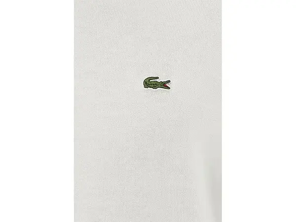 Lacoste Monochrome Crew Neck Cotton Sweater - White