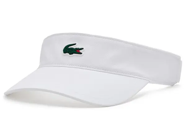 Lacoste Diamond Taffeta Sport Visor - White