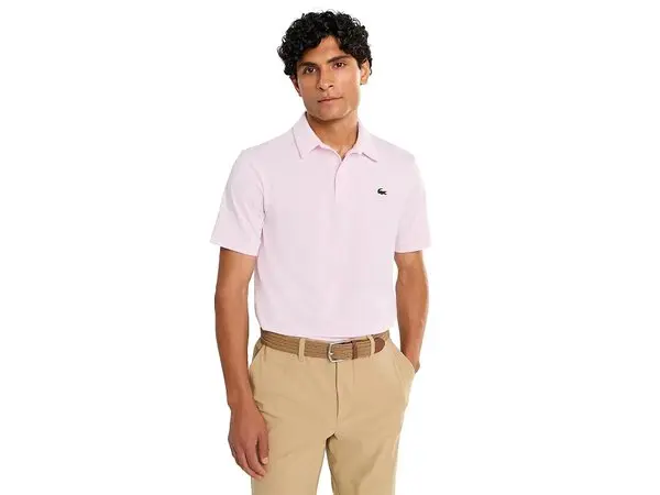 Lacoste Regular Fit Printed Golf Polo Shirt Clothing /aral 1 - Orange
