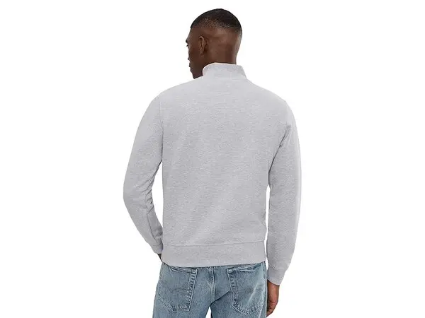 Lacoste High Neck Zipped Fleece Sweatshirt - Gray