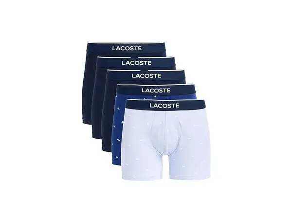 Lacoste 5-pack Boxer Briefs Underwear /grey Chine - Navy