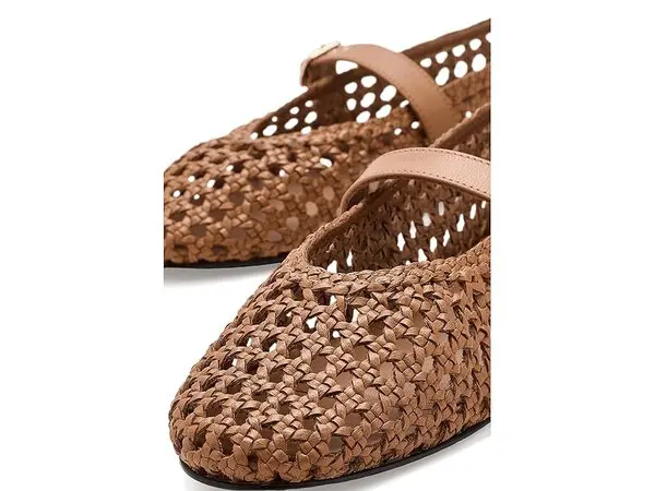 Madewell Remy Grommet Mary Jane Flat Shoes - Brown