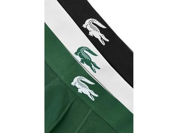 Lacoste 3-pack Stretch Jersey Trunks Underwear Whiteblack