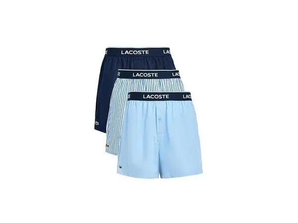 Lacoste 3 Pack Underwear Boxer Underwear Light /navy /black - Multi