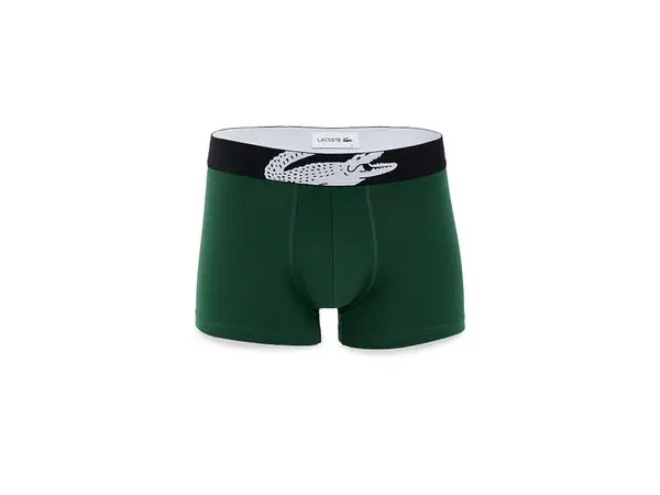 Lacoste 3-pack Crocodile Logo Trunks Underwear /white/navy Blue - Multi