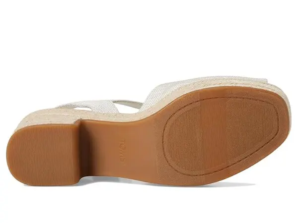 Toms Isla Peep Toe Platform Sandals - Gray