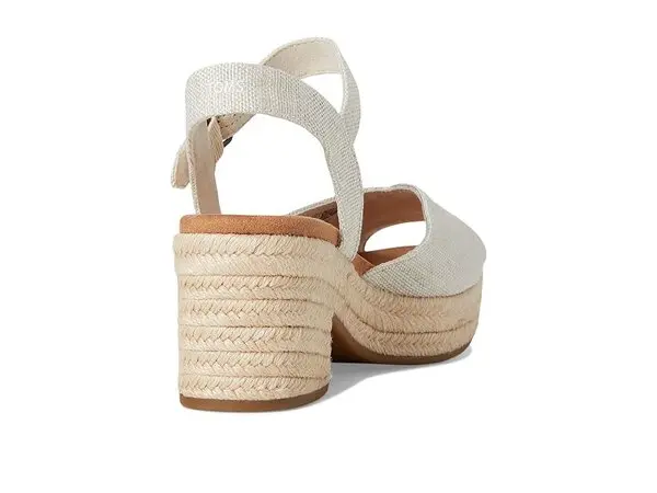 Toms Isla Peep Toe Platform Sandals - Gray
