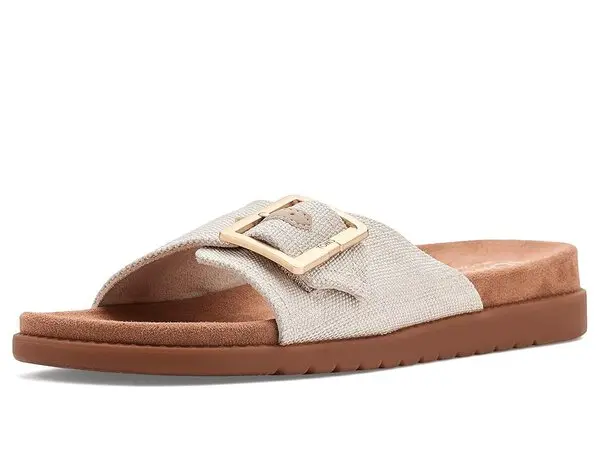 Toms Marin Slide Sandals With Adjustable Buckle - Gray
