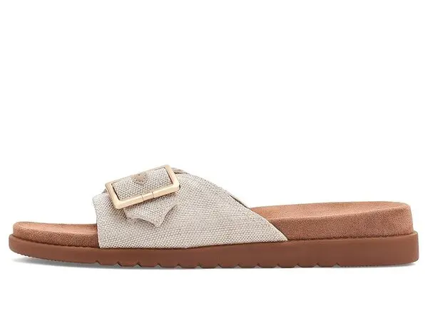 Toms Marin Slide Sandals With Adjustable Buckle - Gray