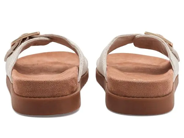 Toms Marin Slide Sandals With Adjustable Buckle - Gray
