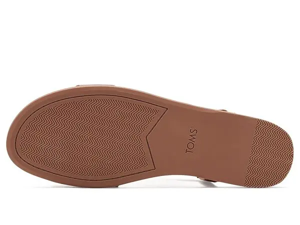 Toms Mar Leather Sandals With Adjustable Buckle - Brown