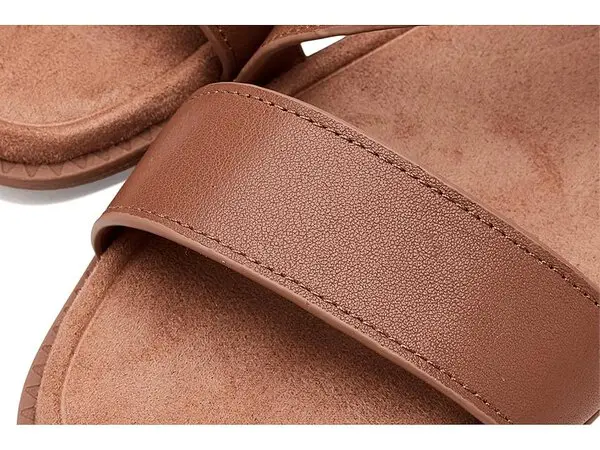 Toms Mar Leather Sandals With Adjustable Buckle - Brown