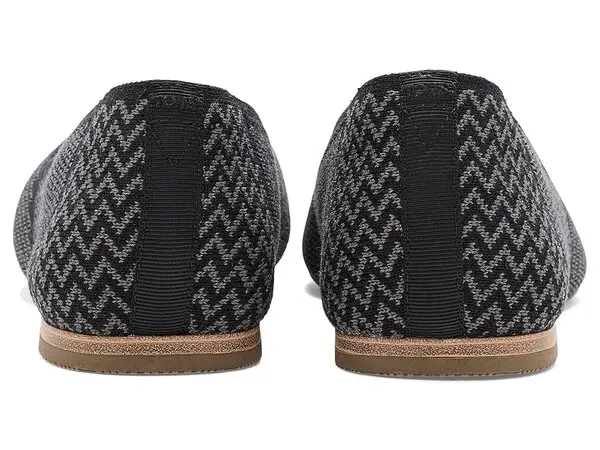 Toms Gemma Flat Shoes - Black