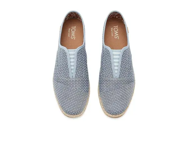 Toms Palmera Plus Espadrille Flats - Blue