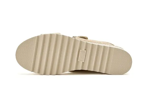 Toms Diana Mule Buckle Wedge Sandal - Gray