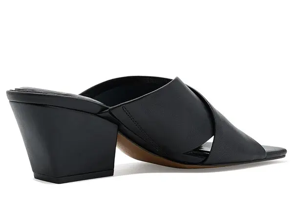 Vince Camuto Kespa Cross Band Mule Sandals - Black