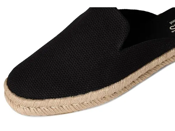 Toms Santiago Suede Mule Flats - Black