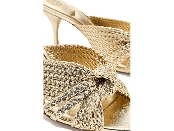 Vince Camuto Pheya Knotted Stiletto Heel Mules - Gold