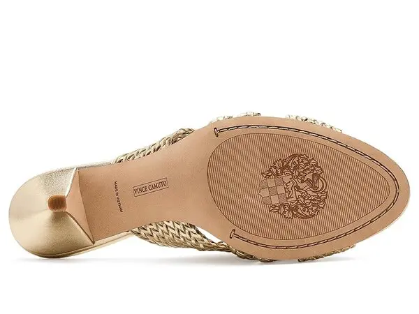 Vince Camuto Pheya Knotted Stiletto Heel Mules - Gold