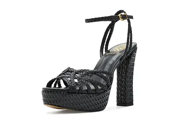 Vince Camuto Samlee Strappy Platform High Heel Sandals - Black