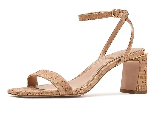 Vince Camuto Hamda Ankle Strap High Heel Sandals - Tan