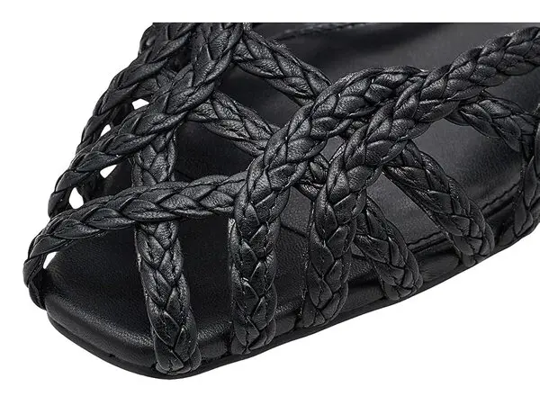 Vince Camuto Stiorra Braided Flat Sandals - Black