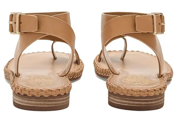 Vince Camuto Libahs Flat Ankle Strap Sandals - Brown