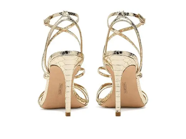 Vince Camuto Arlein Strappy Stiletto High Heel Sandals - Gold