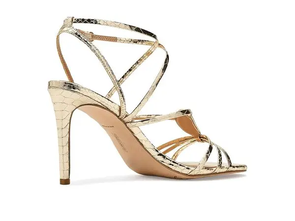Vince Camuto Arlein Strappy Stiletto High Heel Sandals - Gold