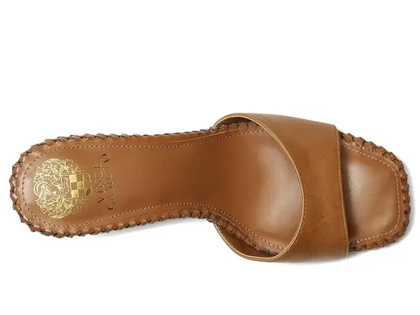 Vince Camuto Emmla Stitched Mule Sandals - Brown