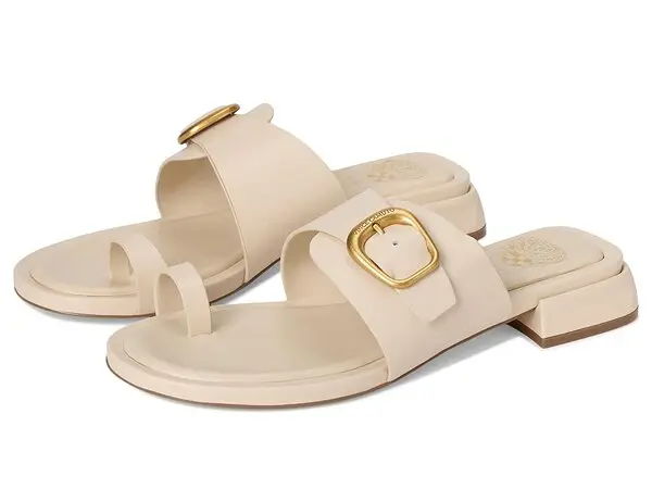 Vince Camuto Ranista Buckle Band Sandals - Bone