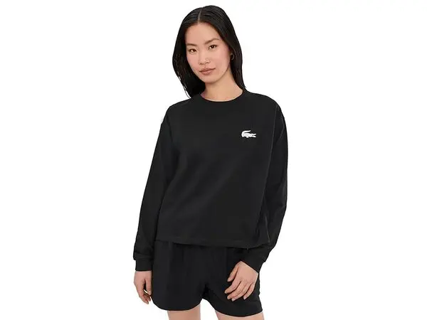 Lacoste Fleece Lounge Sweatshirt - Black