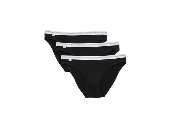 Lacoste 3-pack Stretch Cotton Briefs Underwear - Black