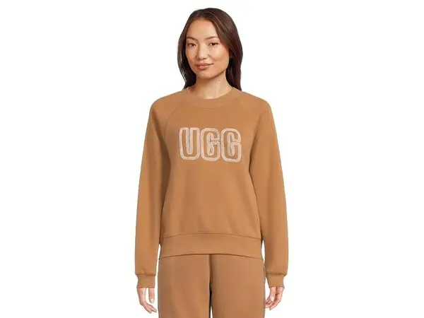 UGG Logo Crew Neck Sweatshirt - Chestnut