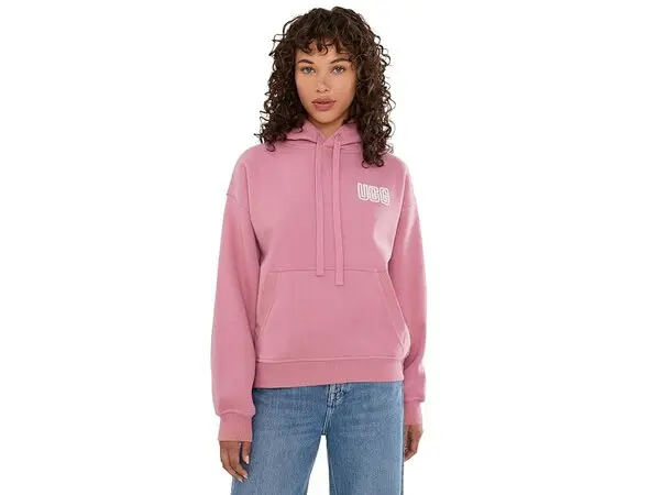 UGG Logo Hoodie Sweatshirt - White