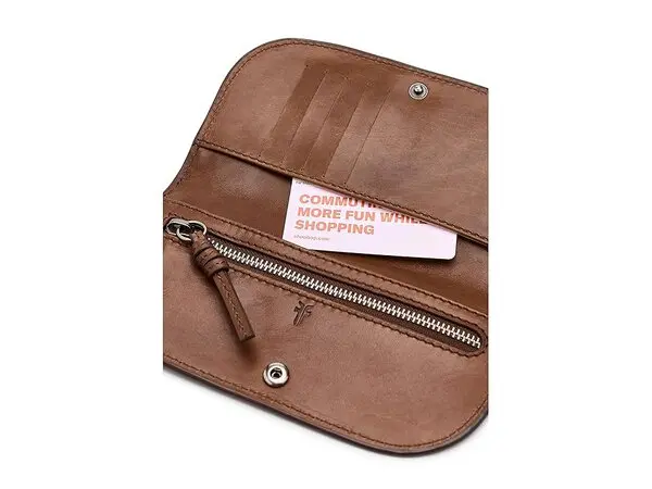 THE FRYE COMPANY Jennie Wallet Wallet Handbags Cognac