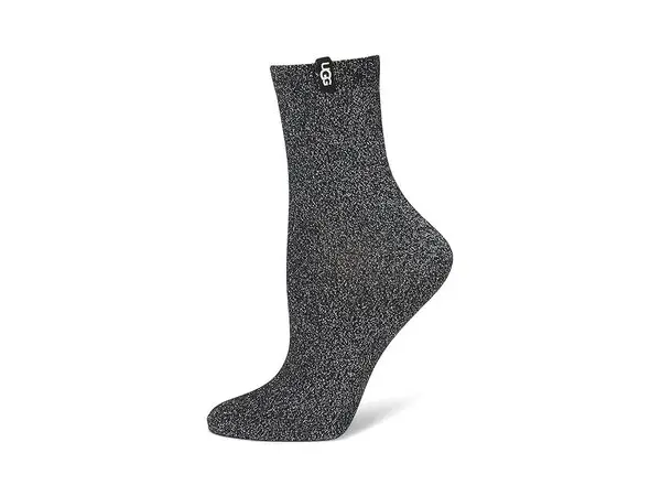 UGG Lavinia Shimmer Quarter Length Socks - Black