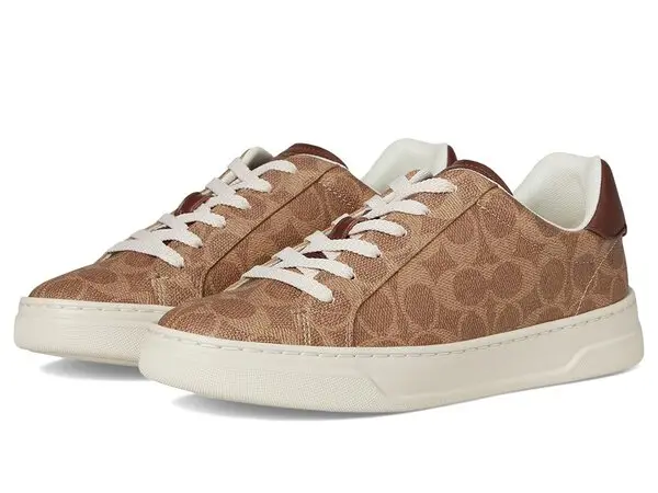 COACH High Line Leather Sneakers - Brown