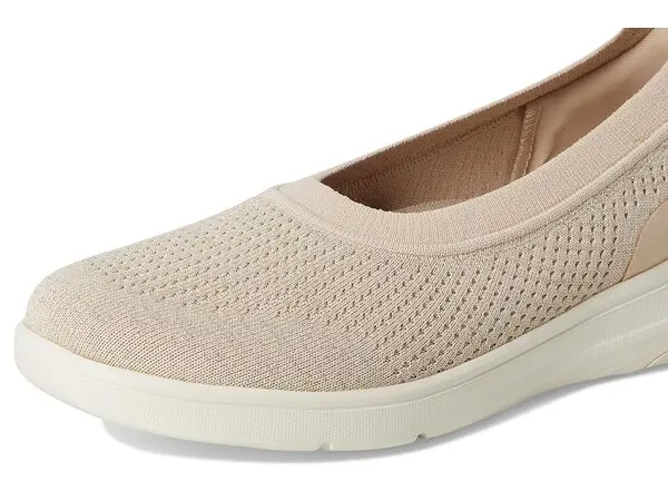 Fitflop Super-q Knit Ballet Flats Slip-on Dress Shoes - Bone