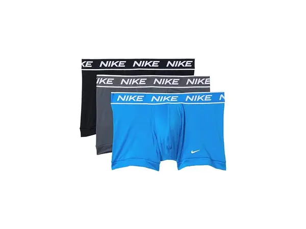 Nike All Day Micro Trunk 3-pack Underwear Photo Blue/iron Grey - Black