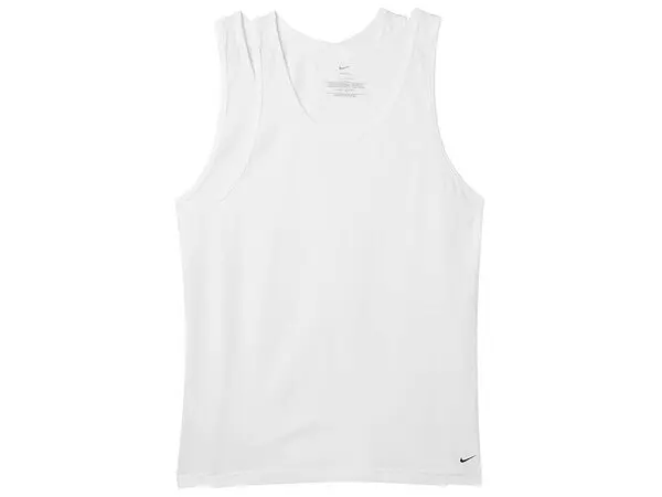 Nike Dri-fit Cotton Stretch Tank 2-pack - White
