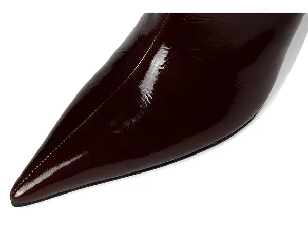 Schutz Elisha Pointed Toe Stiletto Ankle Boots - Brown