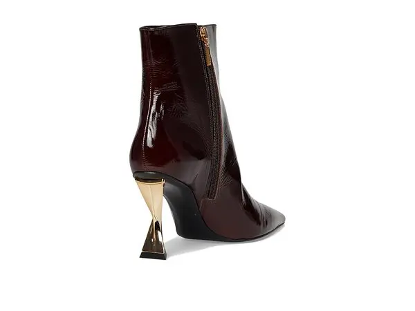 Schutz Elisha Pointed Toe Stiletto Ankle Boots - Brown