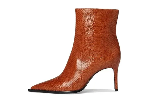 Schutz Mary Snakeskin Stiletto Ankle Boots
