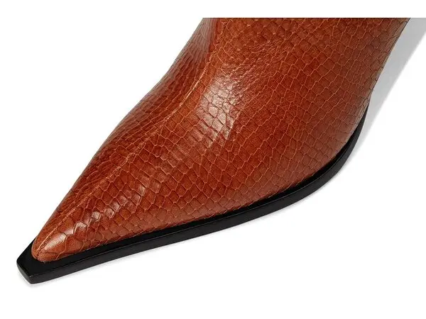 Schutz Mary Snakeskin Stiletto Ankle Boots